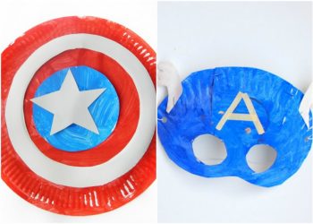 Superhero Paper Plate Crafts for Kids - The Happy Home Life