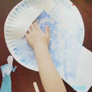 Queen Elsa Paper Plate Craft (Plus Free Printable Pattern)