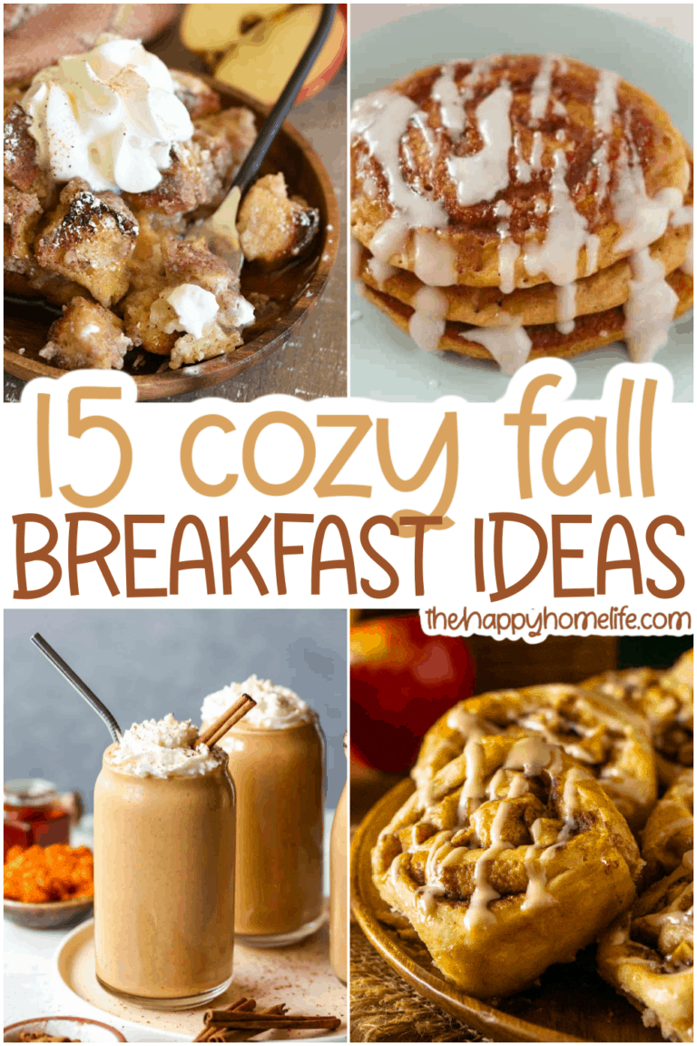 15 Cozy Fall Breakfast Ideas to Start Your Morning - The Happy Home Life