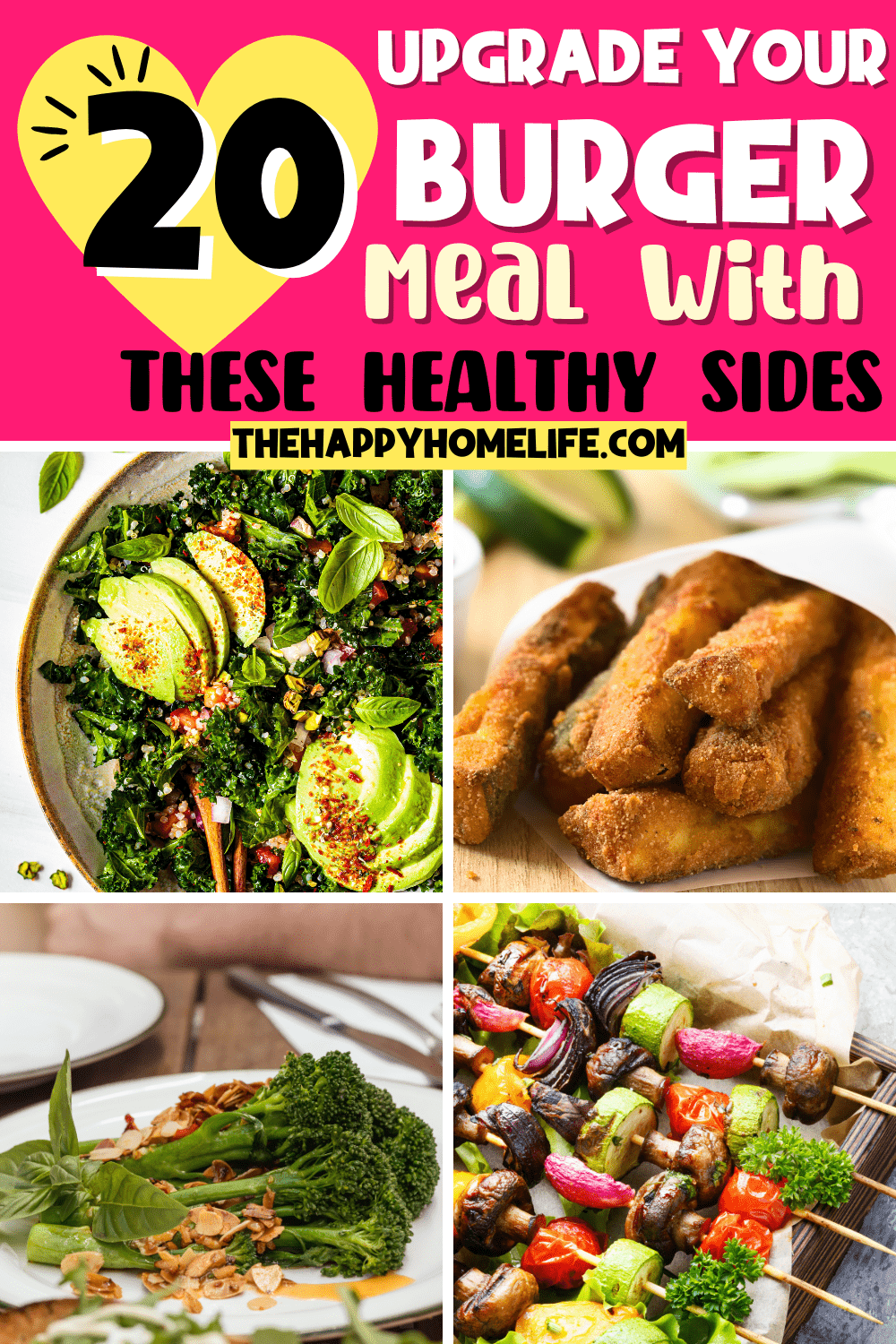 20 of the Best Healthy Sides For Burgers - The Happy Home Life