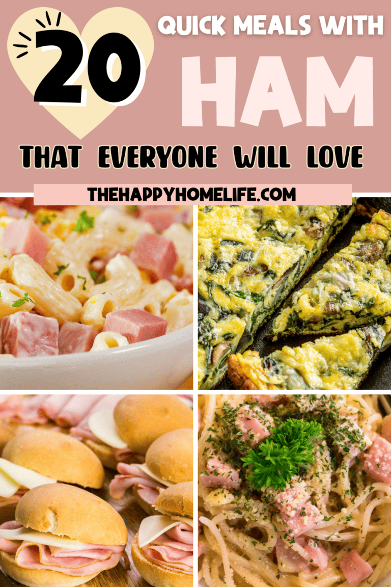 20 of the Best Quick Meals With Ham - The Happy Home Life