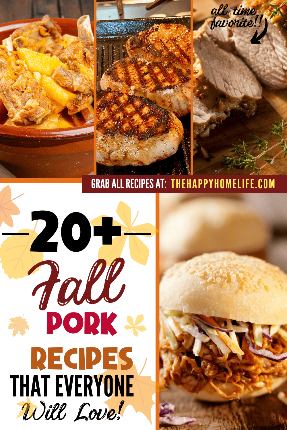 20+ Of The Best Fall Pork Recipes - The Happy Home Life