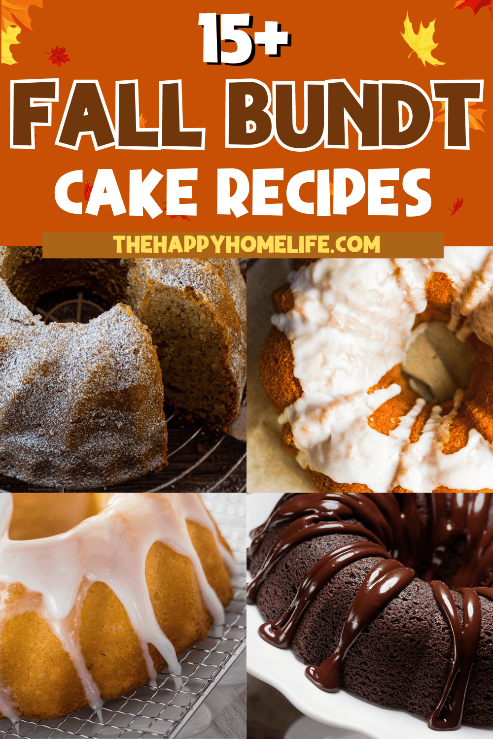15+ Of The Fall Bundt Cake Recipes - The Happy Home Life