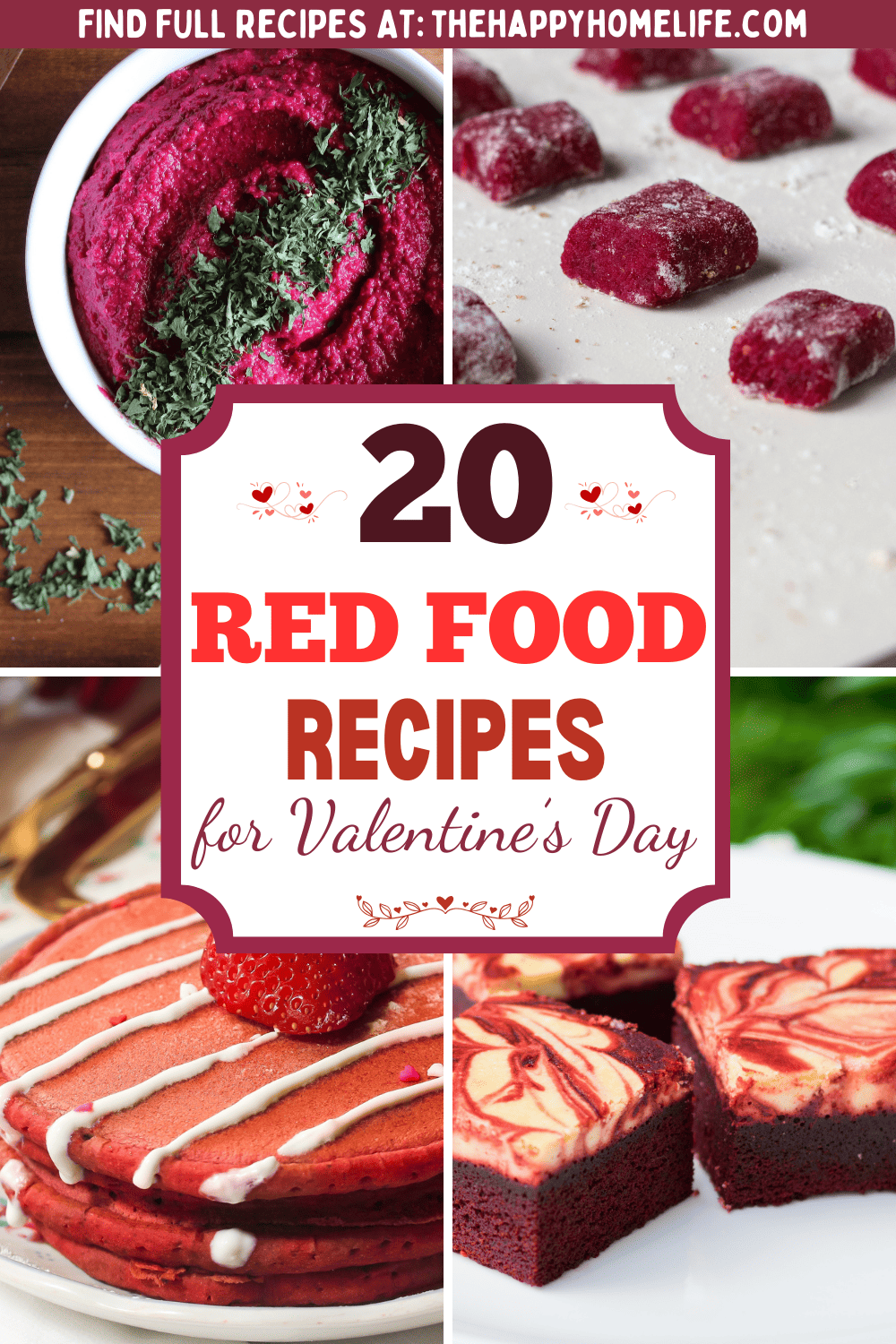 Red Food Recipes For Valentine’s Day - The Happy Home Life