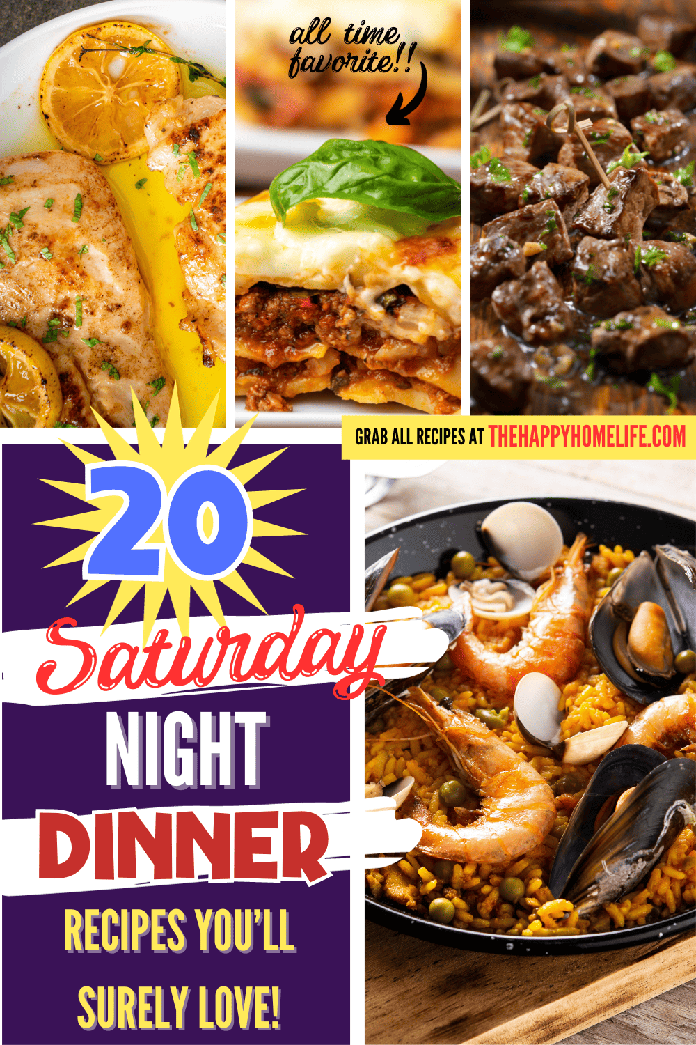 What's Good For Saturday Night Dinner? - The Happy Home Life