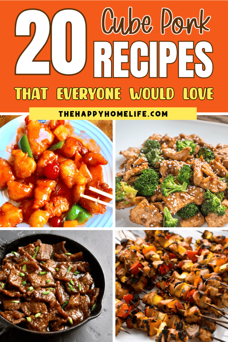 20 of The Best Cube Pork Recipes - The Happy Home Life